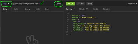 cara membuat crud rest api dengan lumen tampilkan detail data part