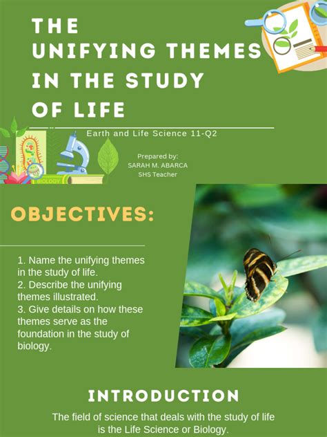 Unifying Themes In Biology Compressed Pdf Life Organisms