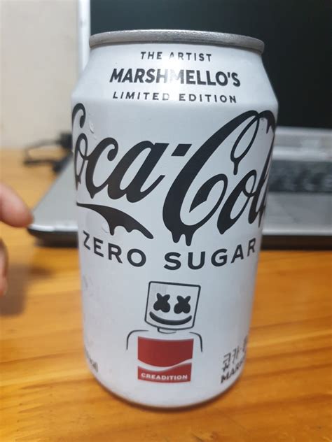 [음료수 리뷰] 코카콜라 제로 마시멜로 The Artist Marshmellos Limited Edition 네이버 블로그