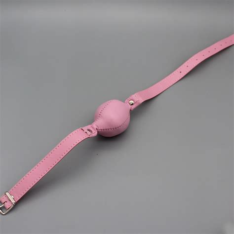 Bondage Soft Padded Open Mouth Gag Stuffer Restraint Plug Lockable