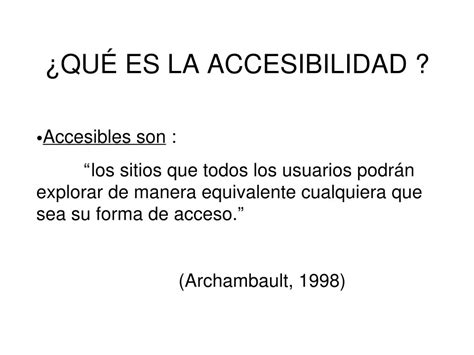 Pdf De Programación QuÉ Es La Accesibilidad
