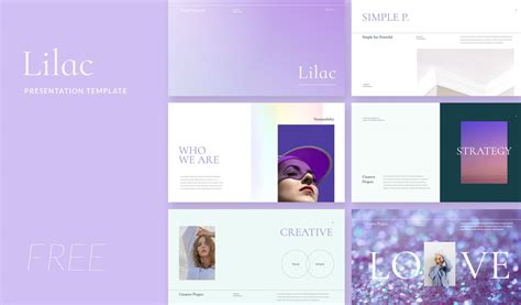 Lilac 보라색 무료 Ppt 템플릿 Simple P