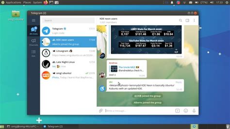 telegram desktop app update adds chat folders new sidebar omg ubuntu