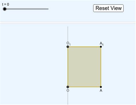 obtaining a cylinder by rotating a rectangle geogebra