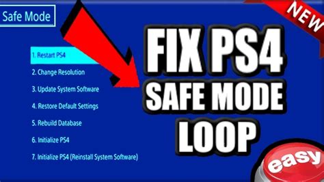How To Fix Ps4 Safe Mode Loop 5 Best Methods 2019 Help Tutorial