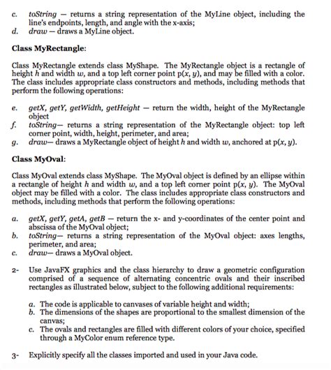 1 a create a hierarchy of java classes as follow