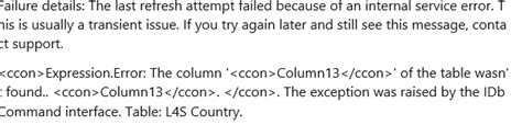 refresh failed after new column added to source file power query