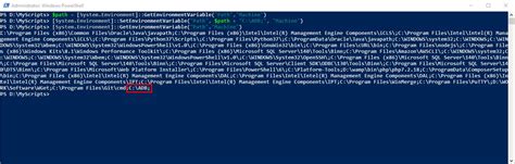 manage environment variables using powershell
