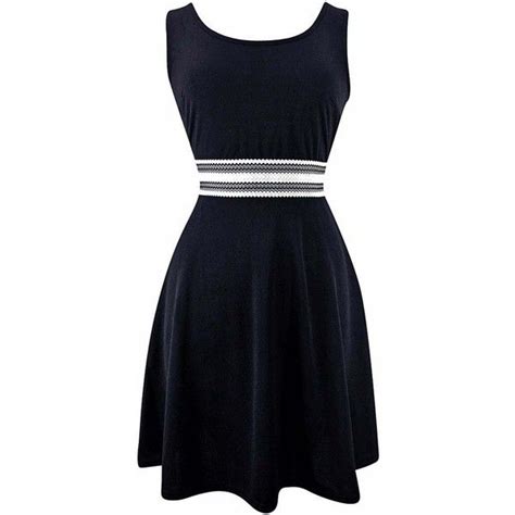 Black Sleeveless Ponte Knit Hamptons Style Dress 30 Liked On