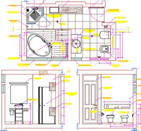 Bathroom Floor Plan Dwg Image To U