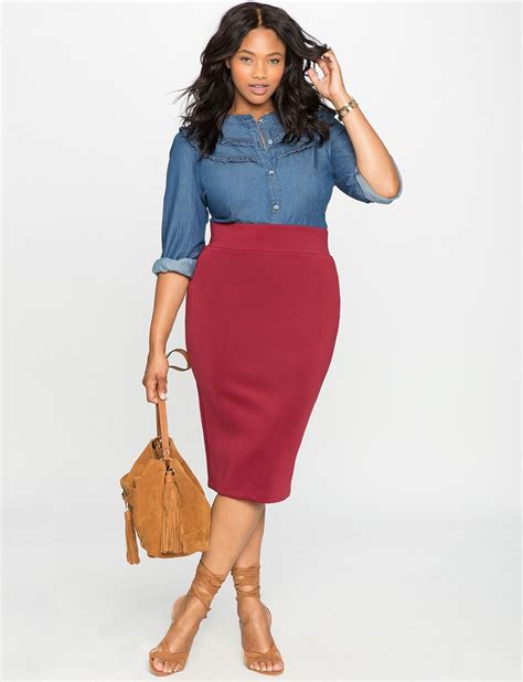 Spring Business Casual Business Casual Outfits Plus Size Skirts Plus