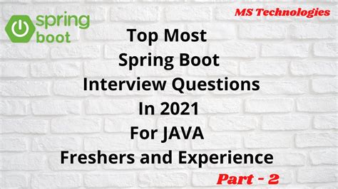 spring boot interview questions part 2 spring boot interview