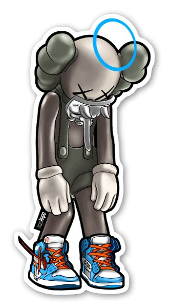 Buy Kaws Sos X Unc Die Cut Stickers Stickerapp