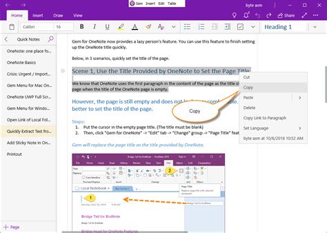 uwp copy content from onenote and paste to twitter as