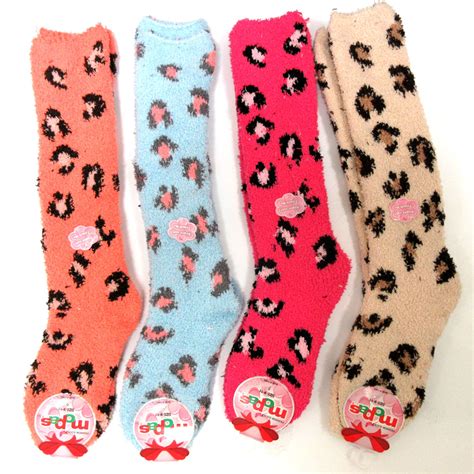 3 Pair Women Plush Girl Winter Socks Long Knee High Cozy Fuzzy 9 11