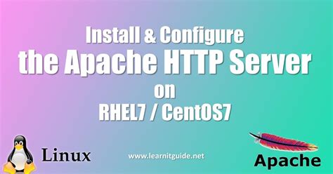 how to configure apache web server on rhel7 centos7