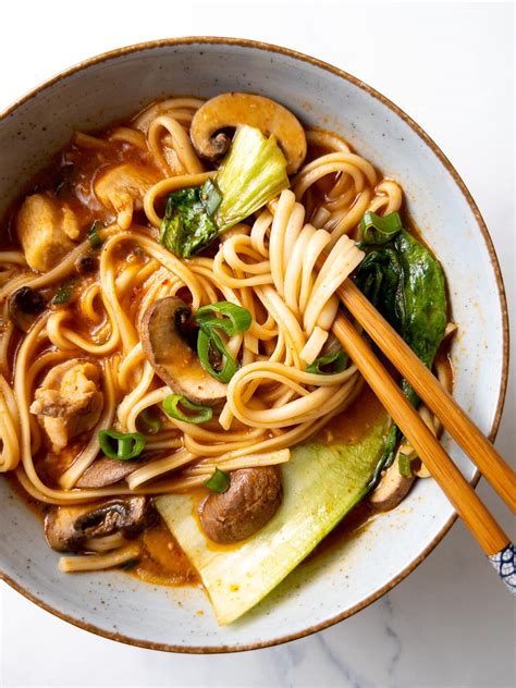 Spicy Chicken Udon Noodle Soup Bites Of Beri