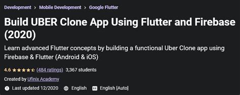 udemy build uber clone app using flutter and firebase 2020 2020 9