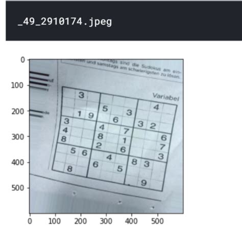 solving sudoku from image using deep learning with