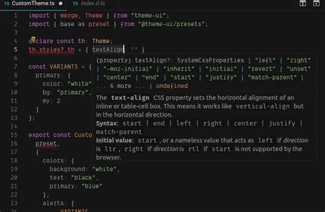 usage of theme ui with typescript · issue 834 · system ui theme ui