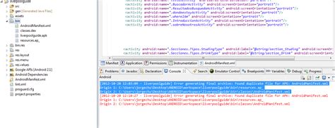 android install parse failed no certificates error in eclipse itecnote