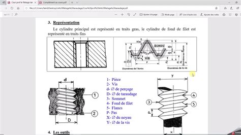 Cours Sur Le Filetage Et Le Taraudage Partie 1 Youtube