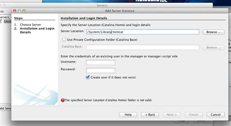 java can t add apache tomcat server in netbeans stack overflow