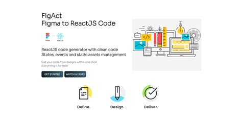 figact figma to react react hooks react router and dynamic data