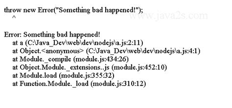 node js tutorial node js errors and exceptions