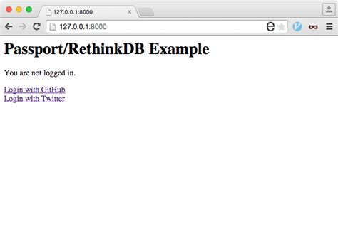using passportjs oauth with rethinkdb rethinkdb