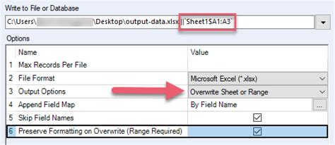 file format options alteryx help