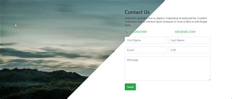 html vertically split half of the screen with bootstrap