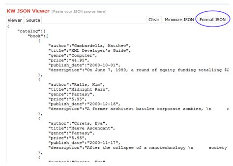 about kw json viewer