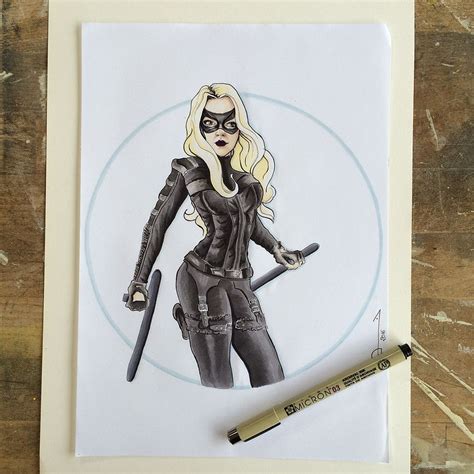 Katie Cassidy Laurel Lance Black Canary Arrow The Arrow Artwork