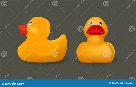 Yellow Rubber Ducks Stock Vector Illustration Of Plastic 286384554