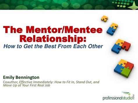 The Mentor Mentee Relationship How To Get The Best From Each Other