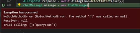 flutter dialogflow bot not responding stack overflow