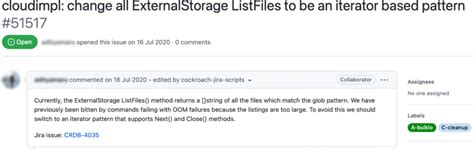 example of high level satd in cockroachdb cockroach issues download