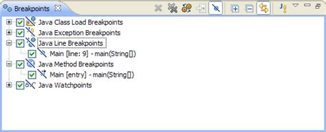debugging how to uncheck all breakpoints in eclipse