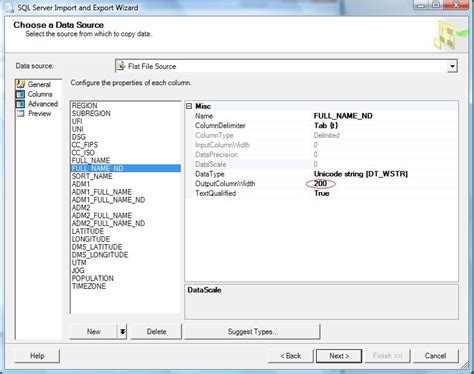 how to import utf 8 data into microsoft sql server 2008 geodatasource