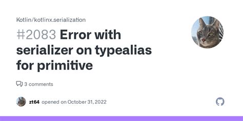 error with serializer on typealias for primitive · issue 2083 · kotlin