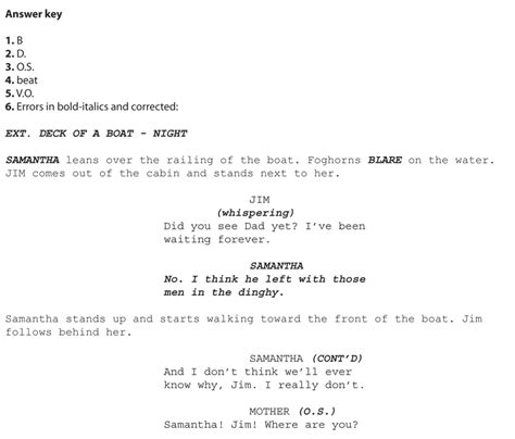 Writing A Screenplay