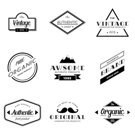 Premium Vector Set Of Vintage Badge Vector Logo