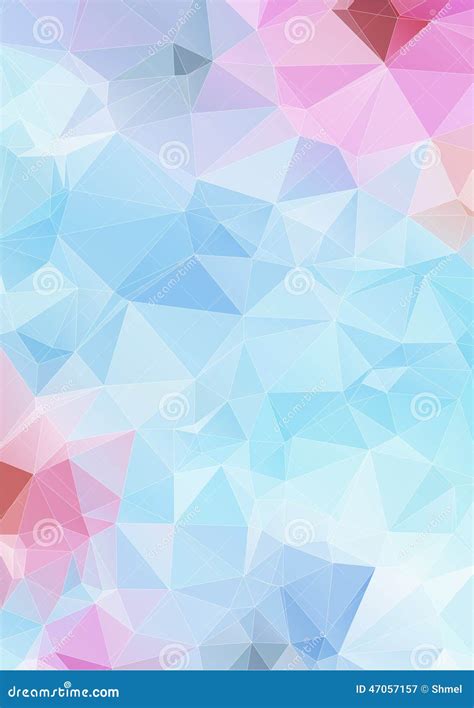 Fondo Poligonal Abstracto Azul Claro Ilustración Del Vector Imagen