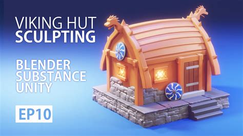 ep10 how i created viking hut in blender 2 90 blender game asset