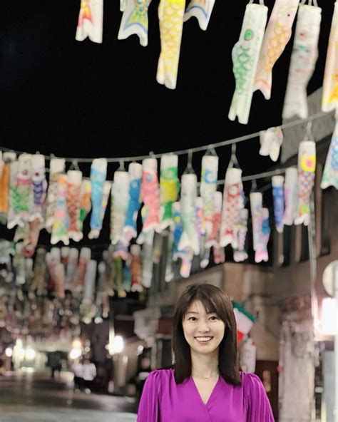 織田千穂さんのインスタグラム写真 織田千穂instagram 「この間、久々に川越へ…♡ この時期の風物詩である およげ鯉のぼくん🎏見れ