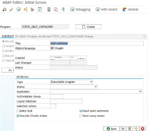 sap technical how to display alv report using salv with container