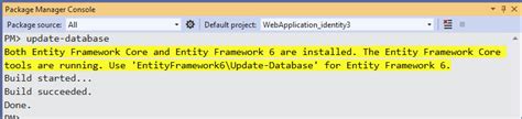 core scaffolding mvc doesn t load applicationdbcontext when