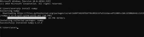 how to install numpy using pip on windows 10 benisnous