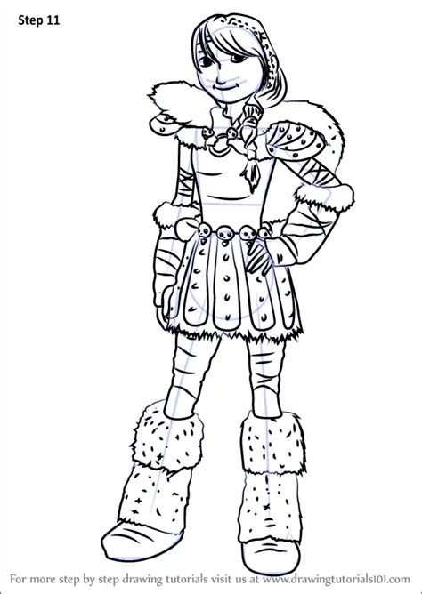 Learn How To Draw Astrid Hofferson From How To Train Your Dragon 2 How